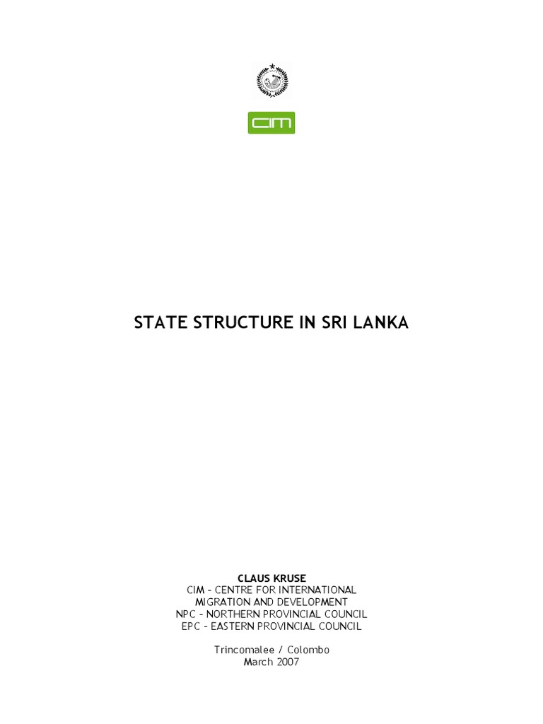 CIM Overview State Structure | PDF | Taxes | Secretary