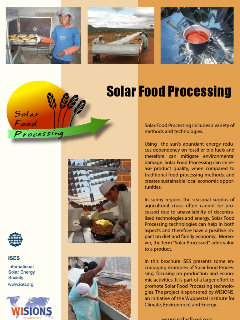 Solar Food Processing Brochure | Download Free PDF | Foods | Solar Energy