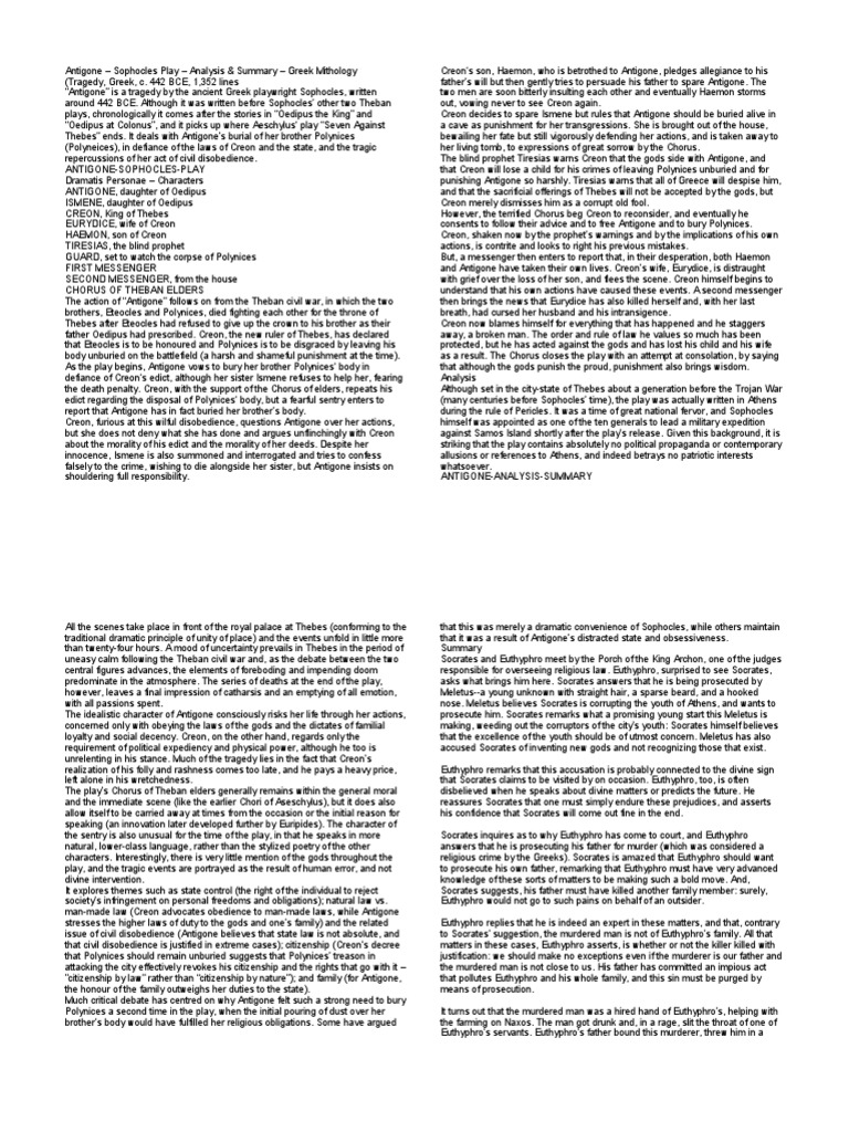 Antigone | PDF