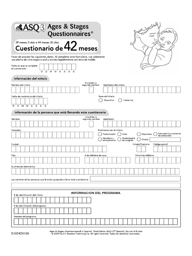 Asq-3 42 Meses | PDF