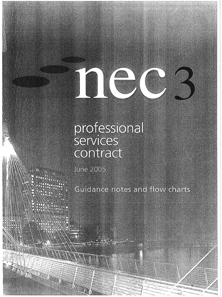 Nec 3 Professional Services Contract Guidance Flow Charts | PDF