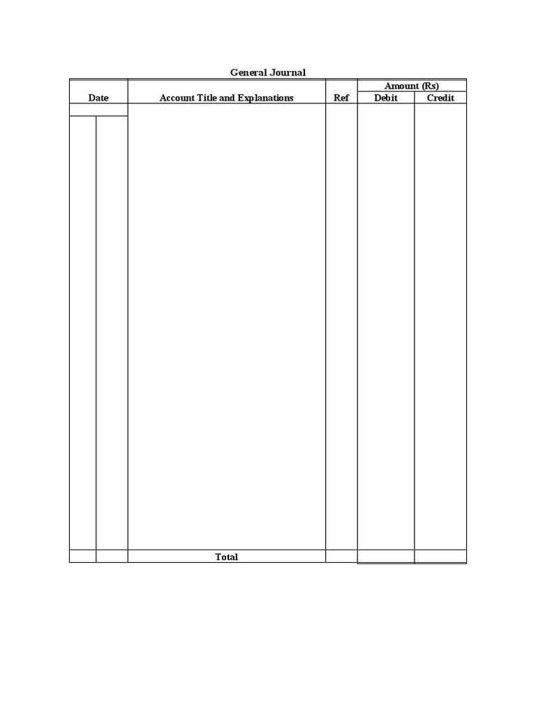 General Journal Format | PDF | Financial Services | Accounting