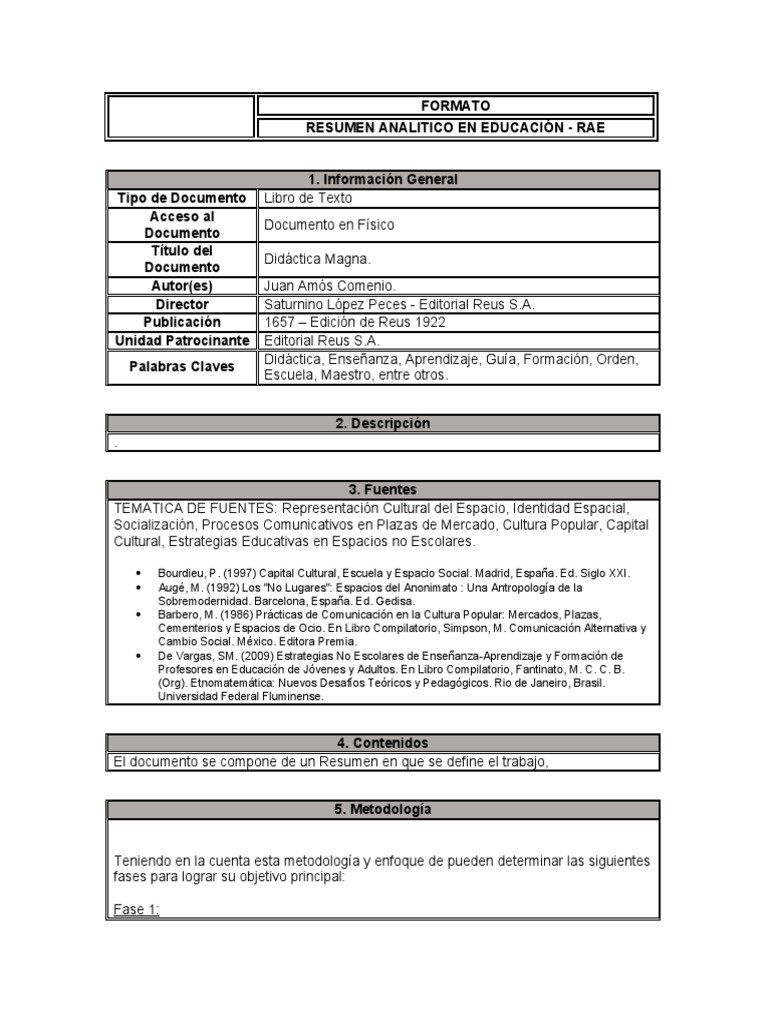 Plantilla para RAE | PDF | Modificación de comportamiento | Aprendizaje
