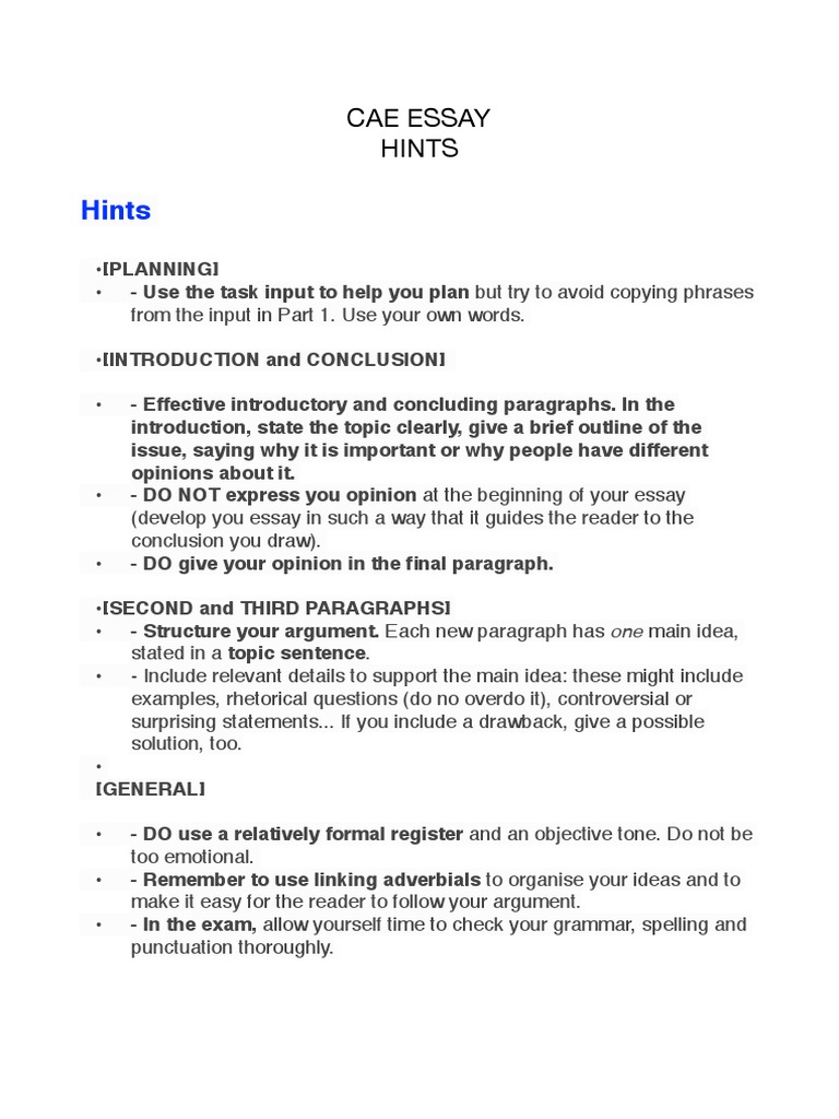 Cae Essay | PDF | Essays | Taxes