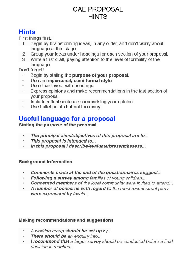Cae Proposals | PDF | International Student | Learning
