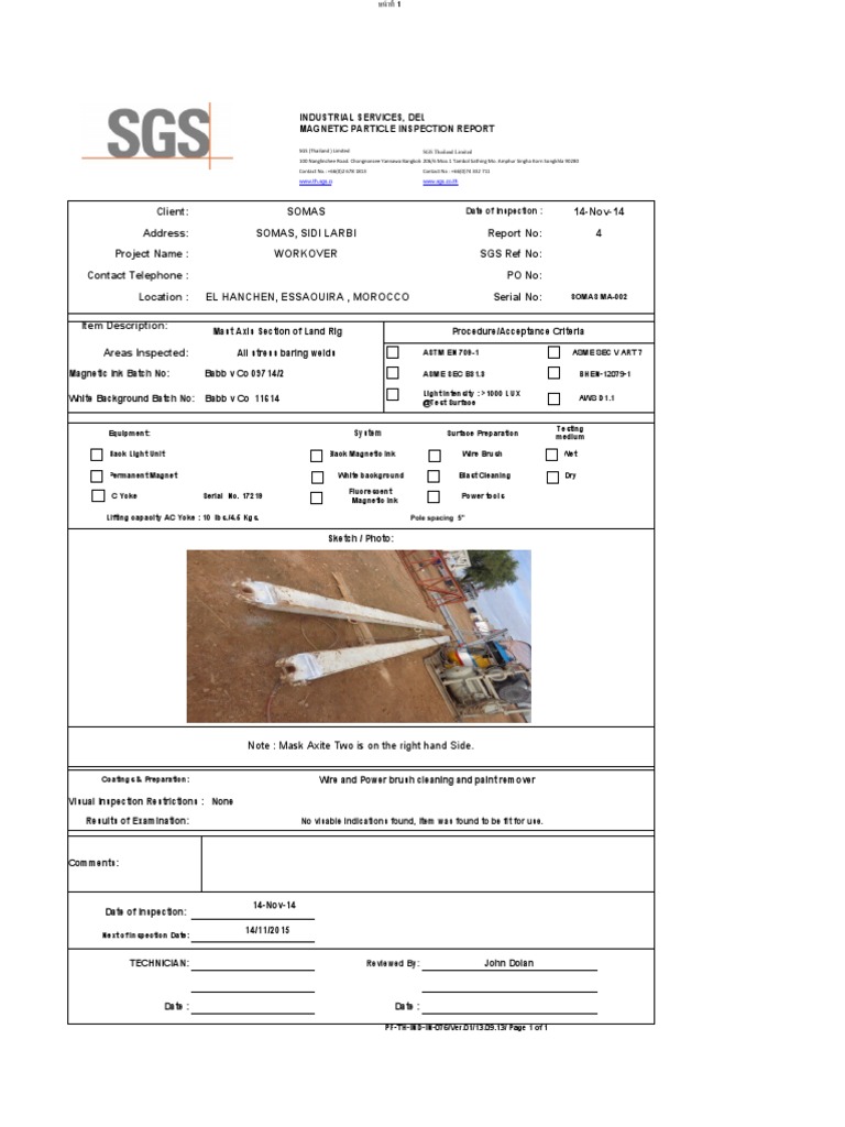 MPI Report 004 Mast Axis 002 | PDF | Applied And Interdisciplinary ...