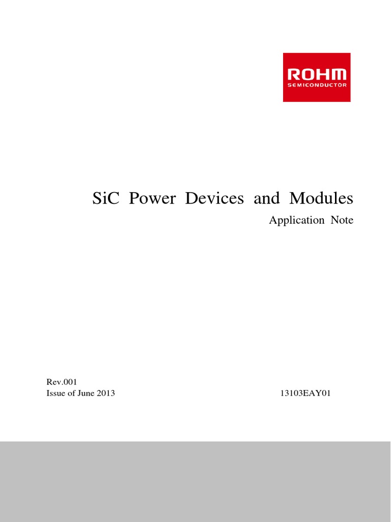 Sic Power Devices and Modules: Application Note | PDF | Mosfet | Field ...