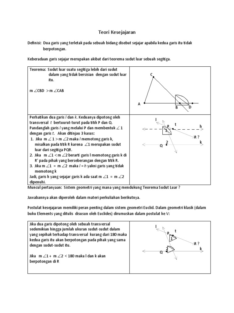 Teori Kesejajaran | PDF