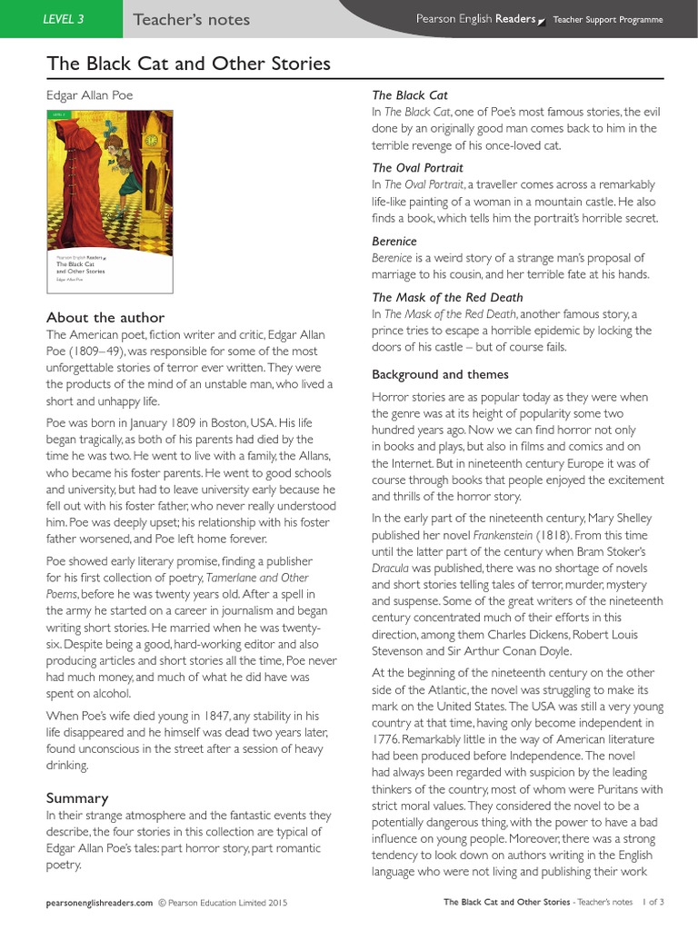 The Black Cat and Other Stories | PDF | Edgar Allan Poe | Horror Fiction