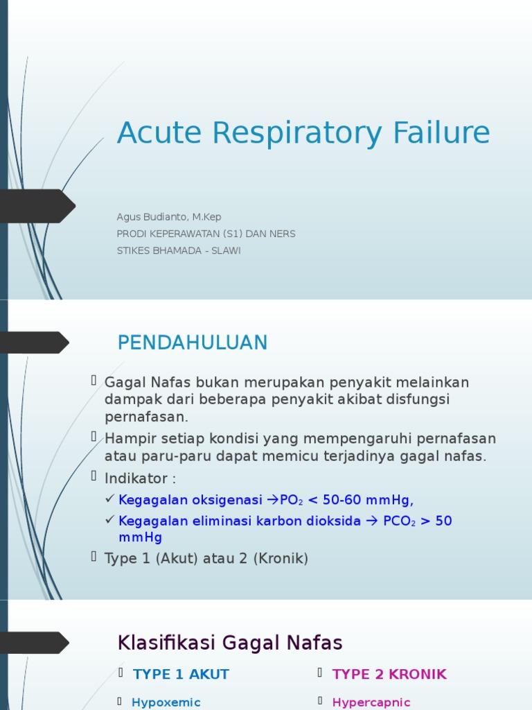 Acute Respiratory Failure | PDF