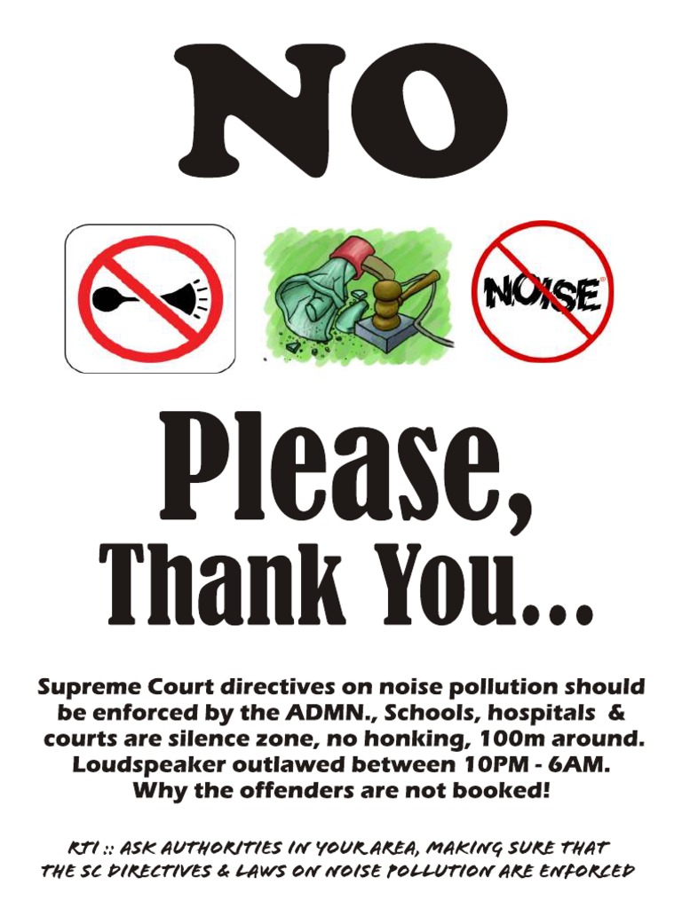 Stop Noise Pollution Posters Noise Pollution | PPT