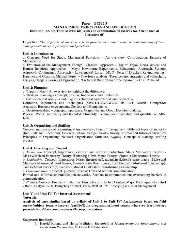 Management Principles Overview | PDF | Motivation | Motivational