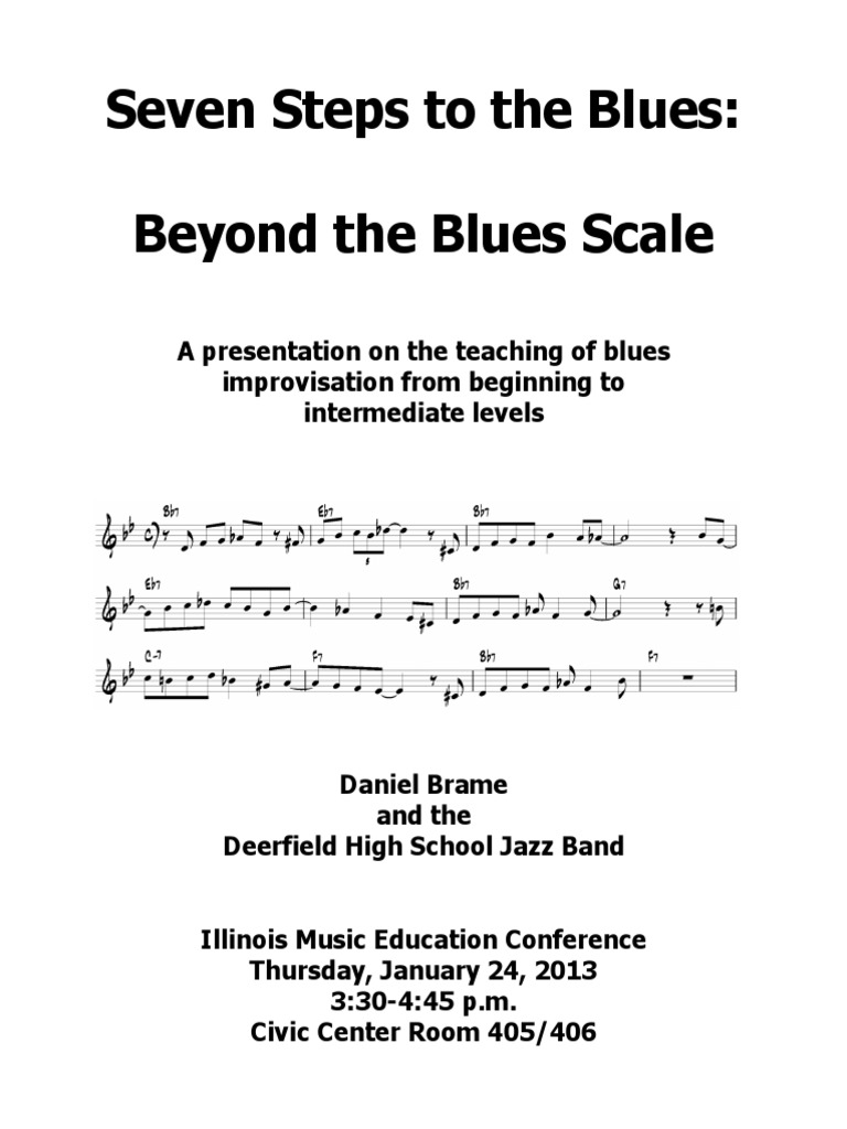 7 Steps Blues Scales PDF | Download Free PDF | Lead Sheet | Jazz