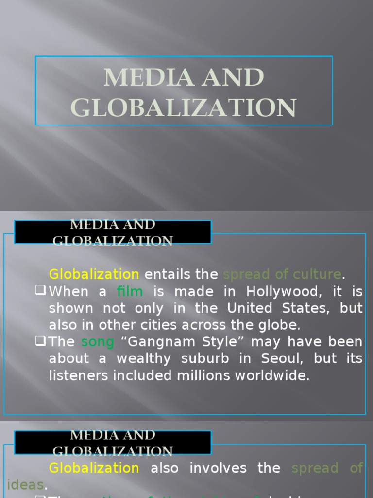 Media's Role in Globalization | PDF | Mass Media | Globalization