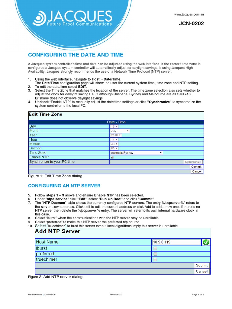 Configuring Date and Time | PDF | Application Layer Protocols | Server (Computing)