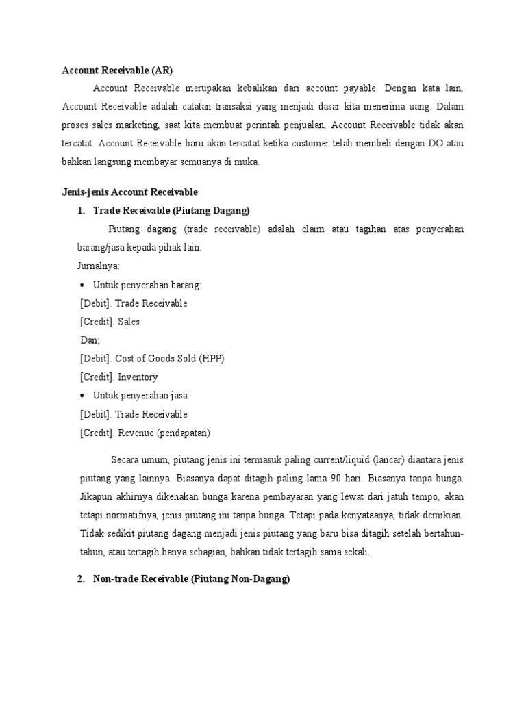 Acc. Receivable & Notes Receivable | PDF