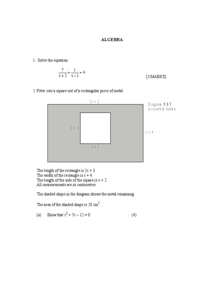 Algebra: 2 + 3 Diagram Accurately Drawn | PDF | Area | Teaching Mathematics