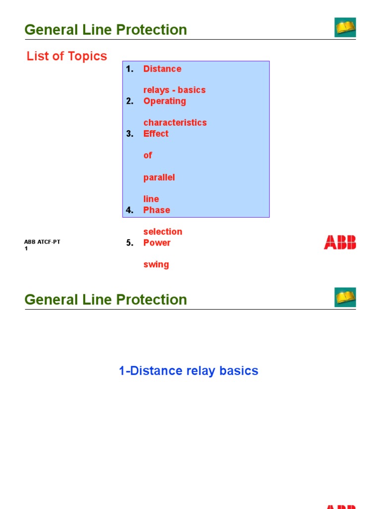 General Line Protection: List of Topics | PDF | Relay | Electrical ...