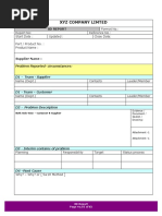 8D Report Format | PDF | Business | Computing And Information Technology