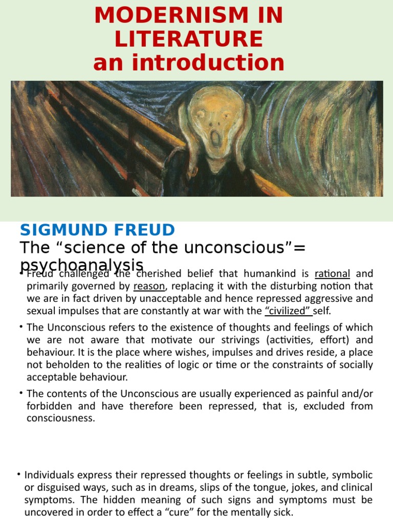 Modernism in Literature | PDF | Unconscious Mind | Time