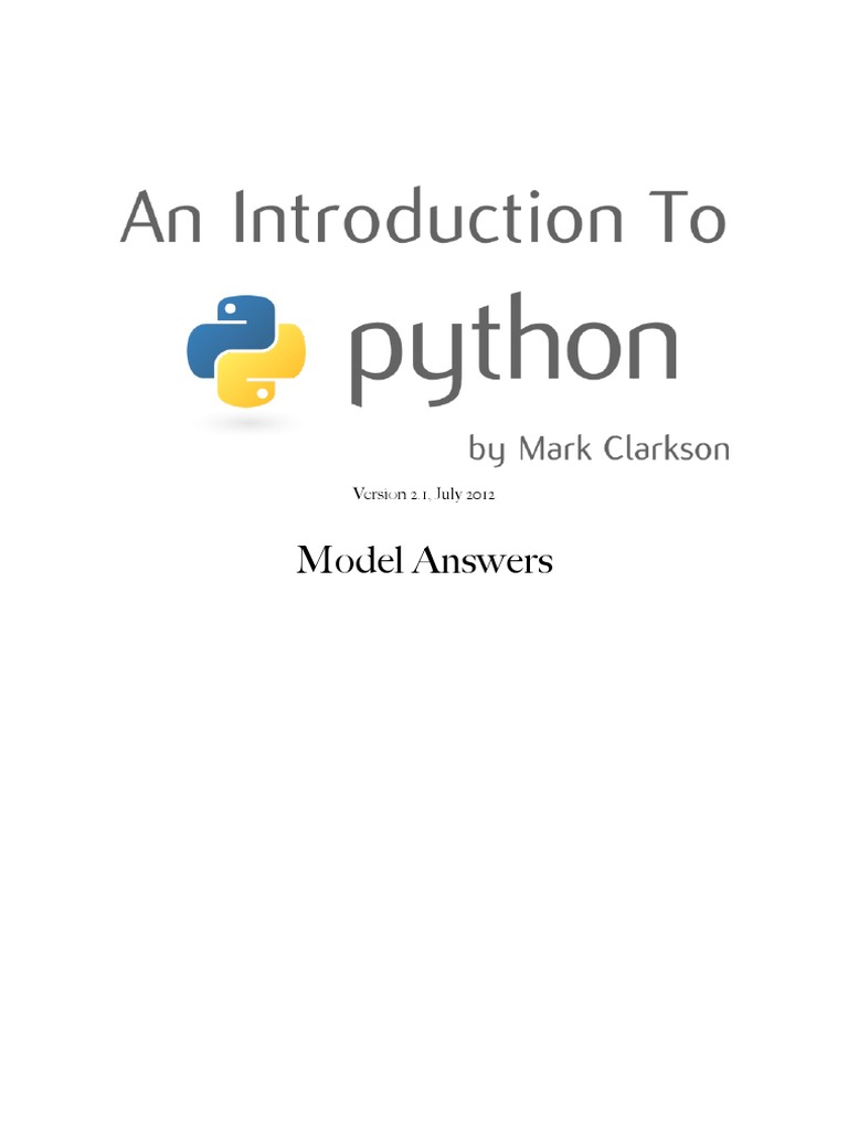 Introduction To Python Solutions Pdf String Computer Science Variable Computer Science