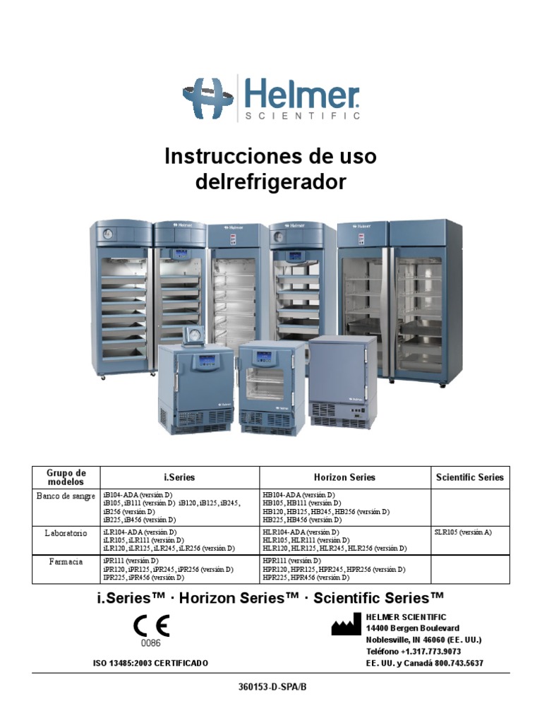 Refrigeradores Helmer | PDF | Humedad relativa | Refrigerador