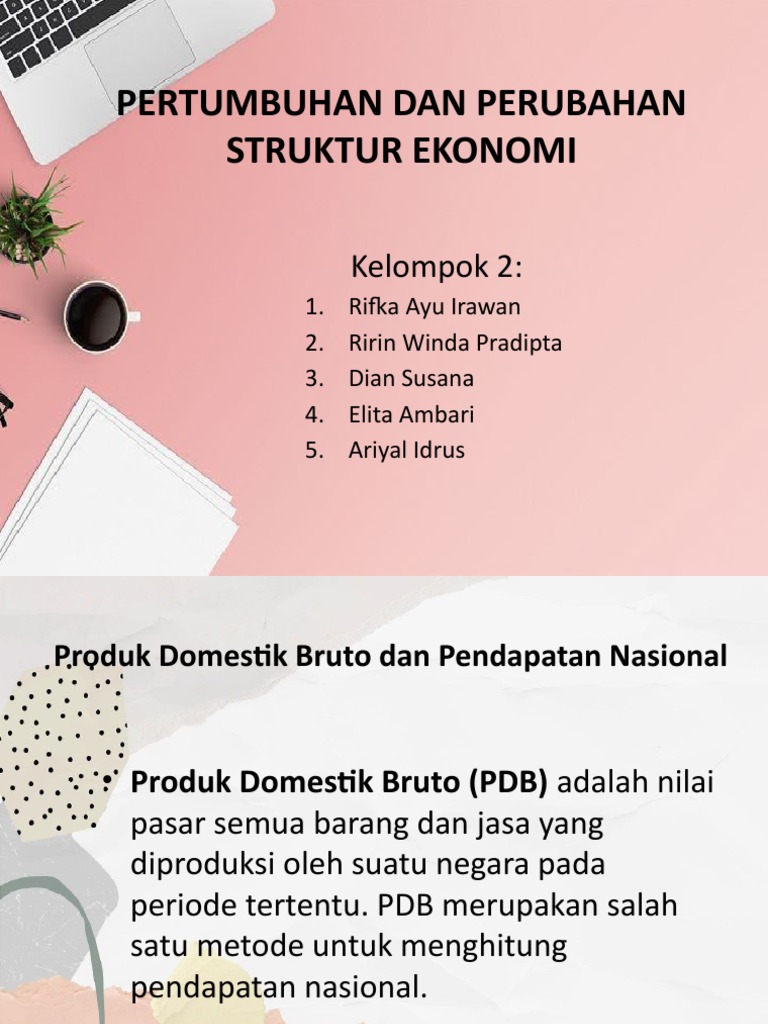 Pertumbuhan Dan Perubahan Struktur Ekonomi | PDF