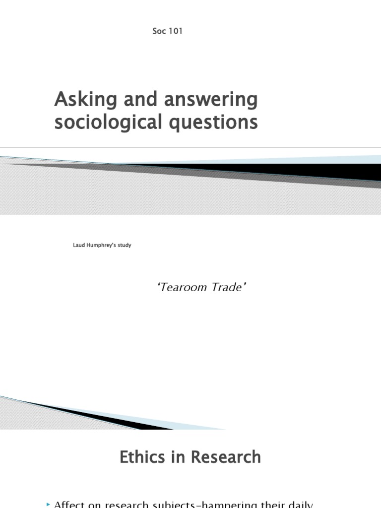 Sociological Research Methods Overview | PDF | Social Research ...