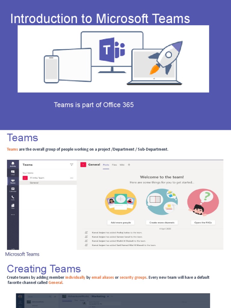 Introduction To Microsoft Teams | PDF | Business | Computers