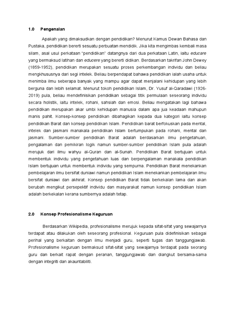Pendidikan & Profesionalisme Guru | PDF