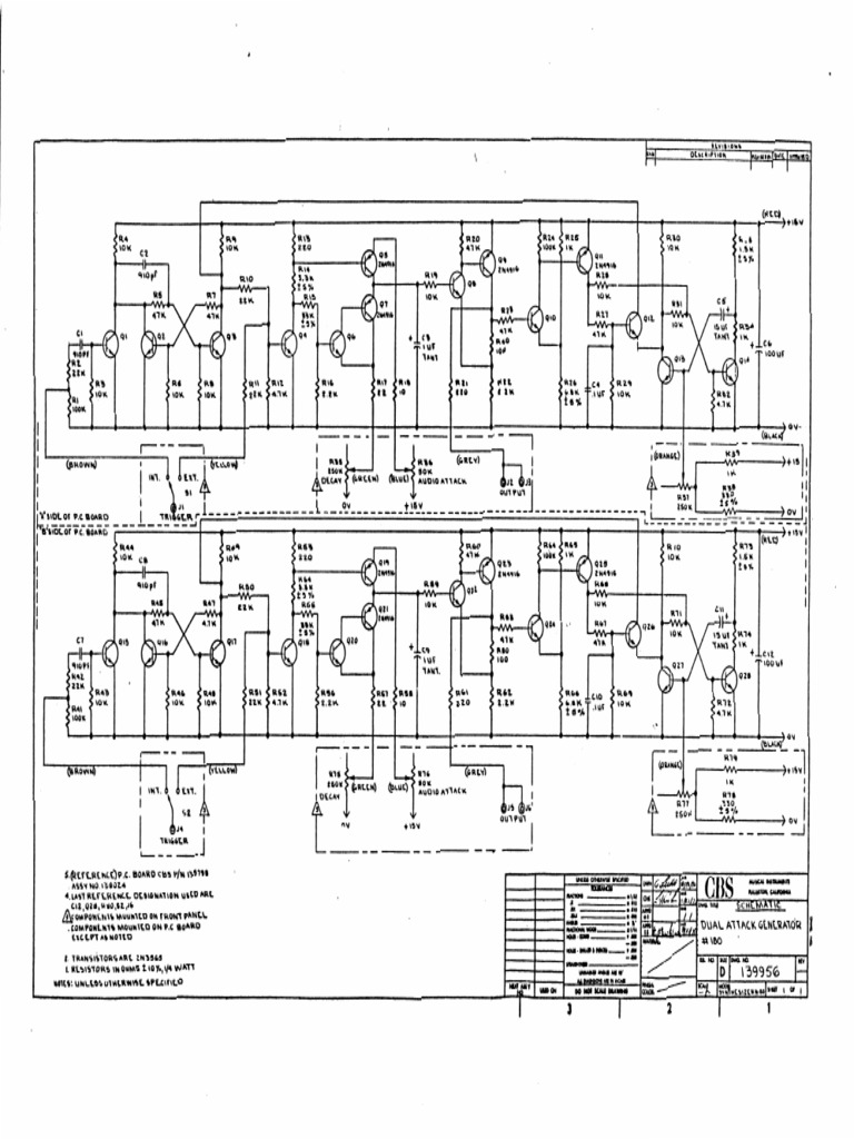 Buchla 100 Series Schematics PDF | PDF