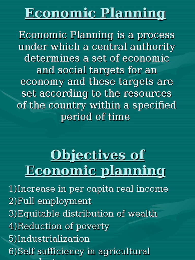 Economic Planning | PDF | Economic Growth | Economies
