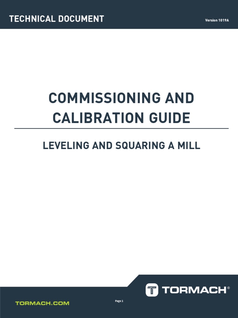 Td10523 Mill Leveling 1019a | PDF | Screw | Tools