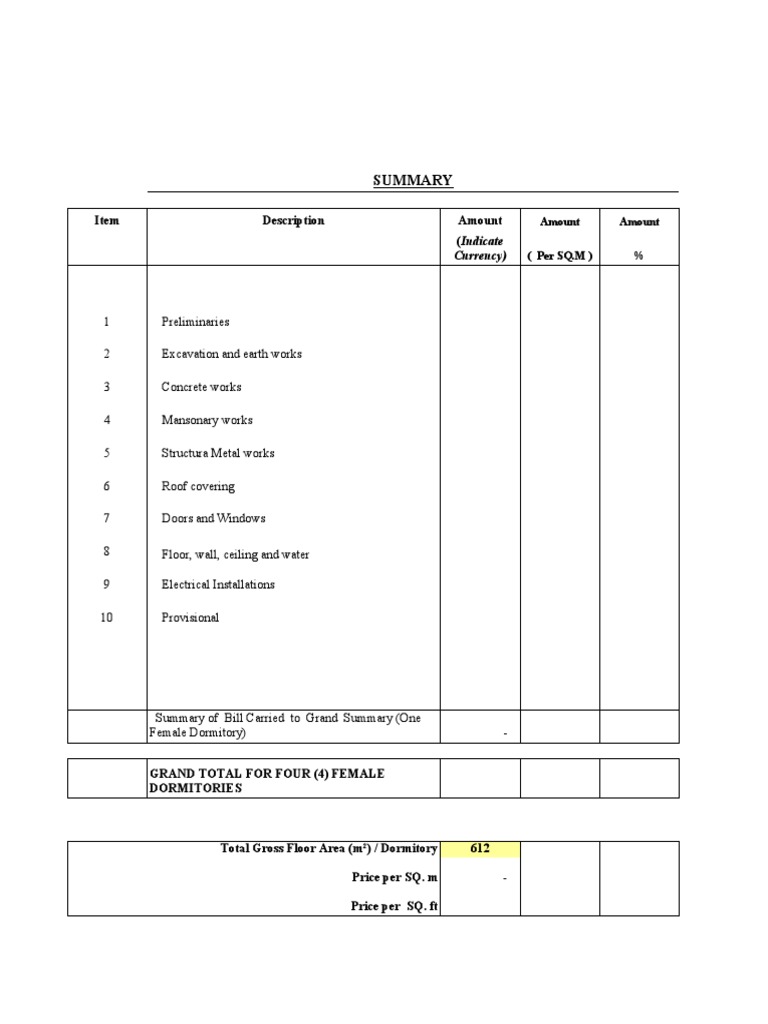 Item Description Amount (Indicate: Currency) | PDF