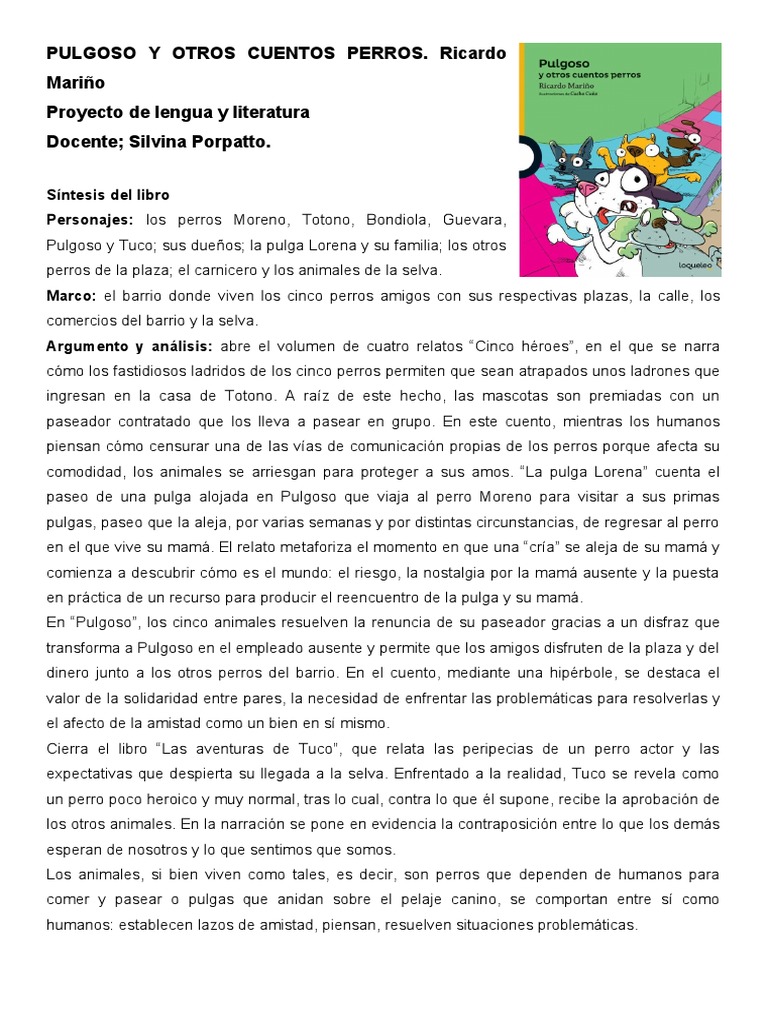 Pulgoso y Cuentos de Perros | PDF | Perros | Narrativa