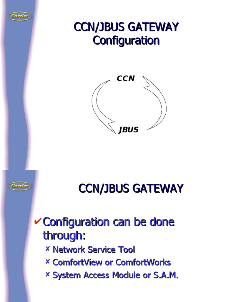 Ccn/Jbus Gateway Configuration | PDF | Computer Architecture | Computing