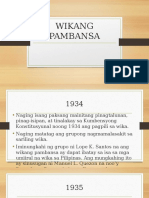 Timeline - Kasaysayan NG Wika | PDF