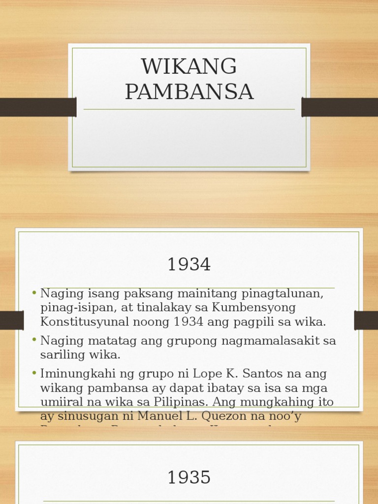 2wikang Pambansa | PDF