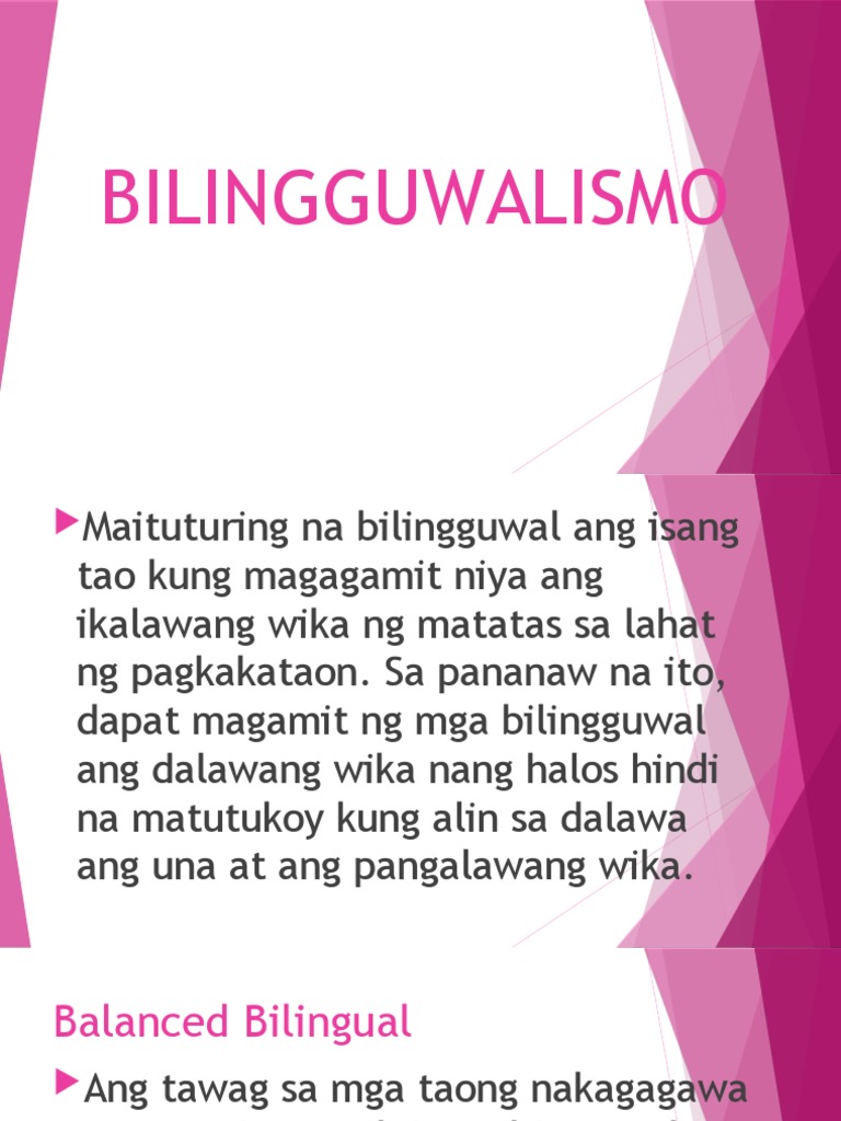 4BILINGGUWALISMO at MULTILINGGUWALISMOO | PDF