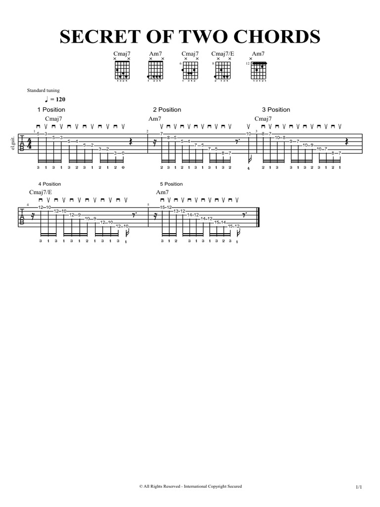 Secret of Two Chords PDF | PDF | Harmony | Elements Of Music