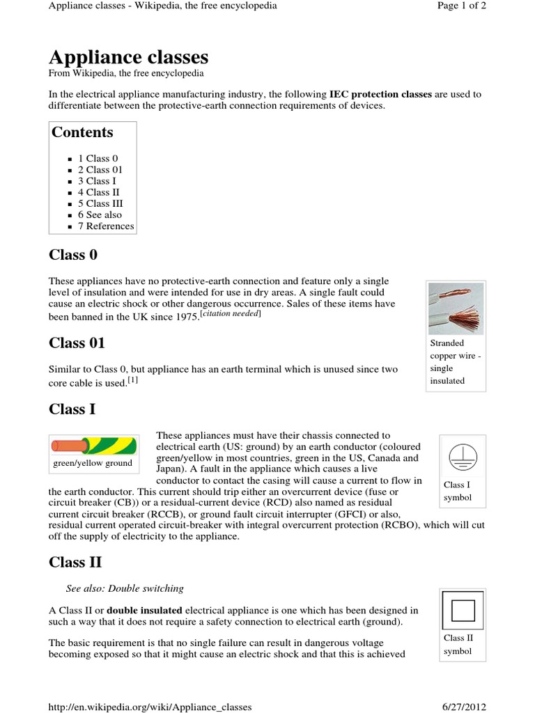 Appliance Classes: From Wikipedia, The Free Encyclopedia | PDF | Force ...