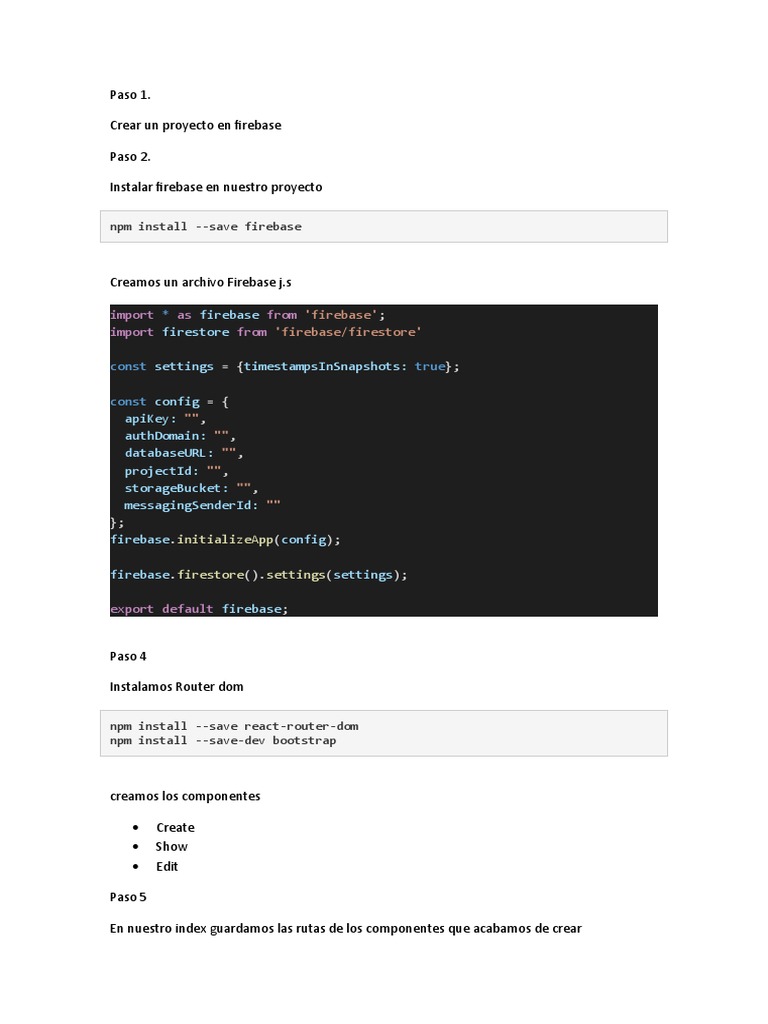 Manual de Crud Firebase | PDF | Information Technology Management | Computing