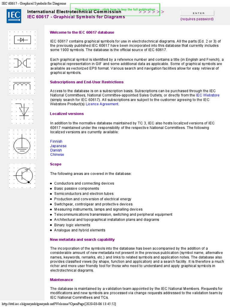 IEC 60617 - Graphical Symbols For Diagrams: International Electrotechnical Commission | PDF ...