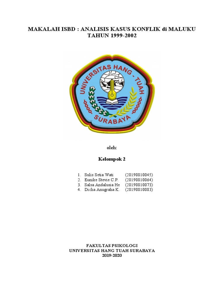 Makalah ISBD Konflik Maluku (Kel 2) | PDF