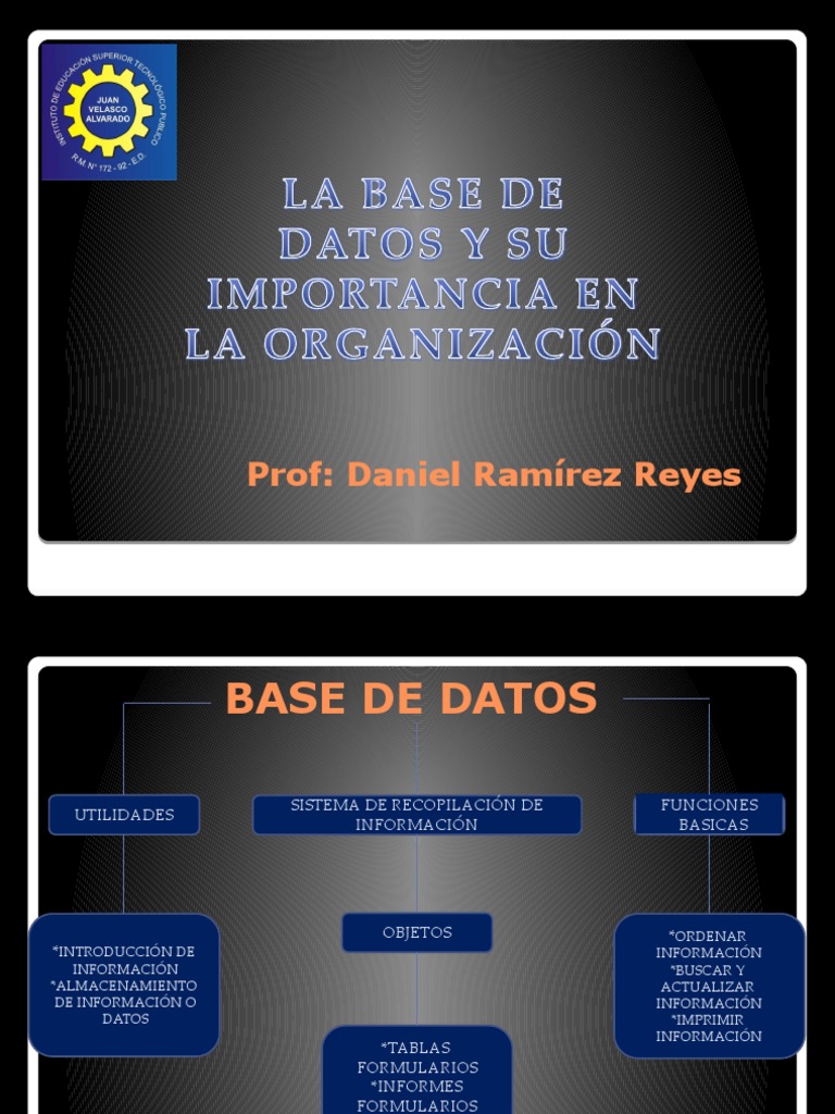 La Importancia de La Base de Datos | PDF | Bases de datos | Sistema de ...