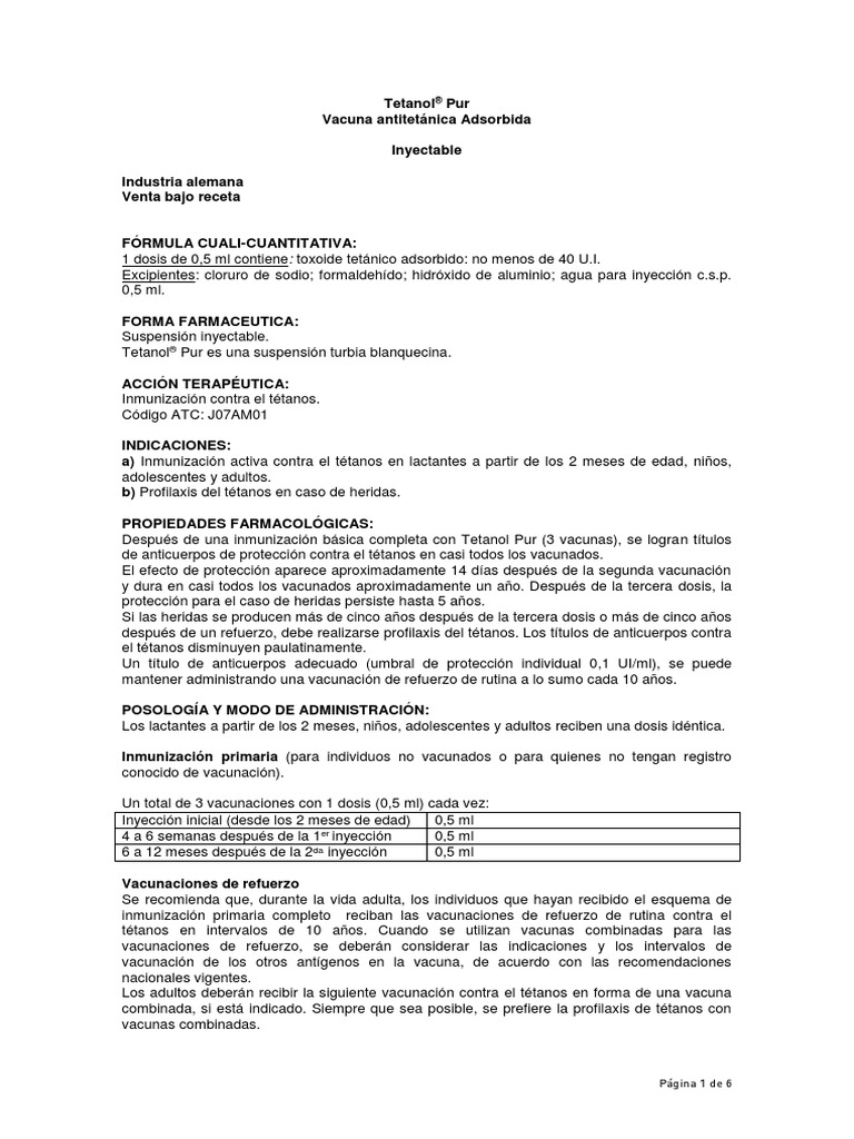 TETANOL PUR Proyecto Prospecto - GSK - CDS 1.2 - DI 2018 257 - Clean ...