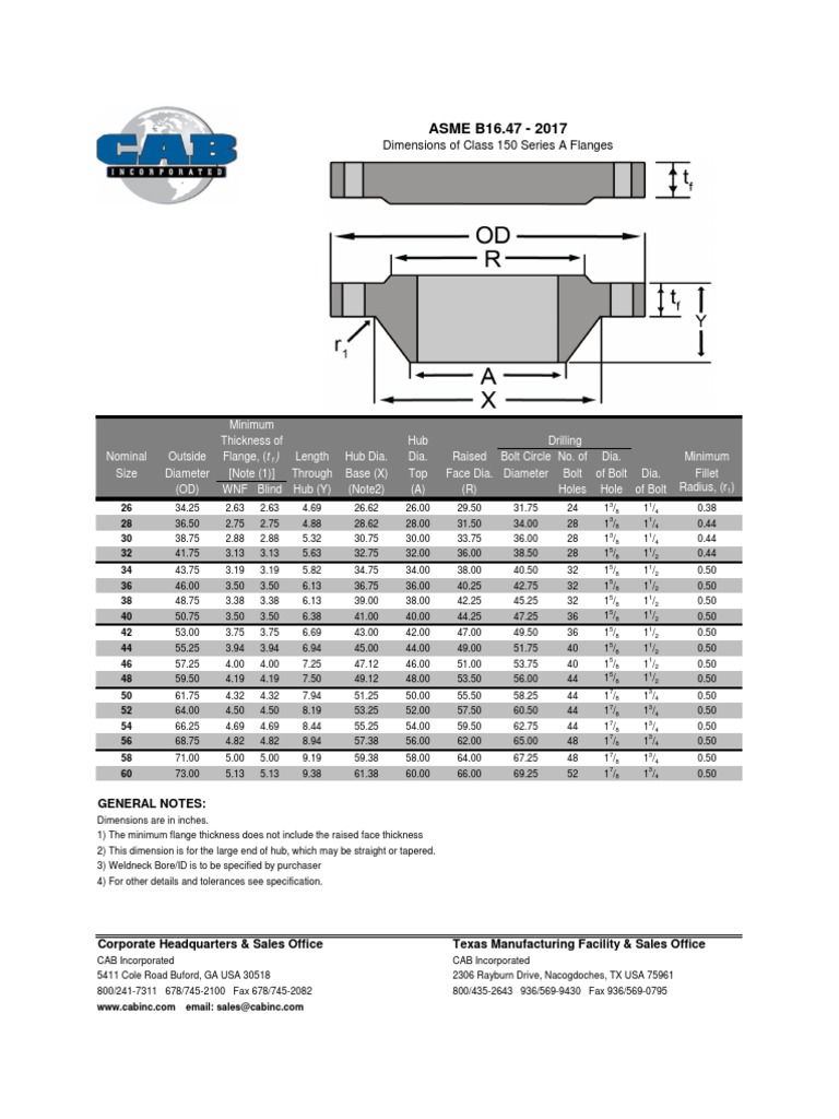 ASME B16 47, 150, Series A | PDF | Mechanical Engineering