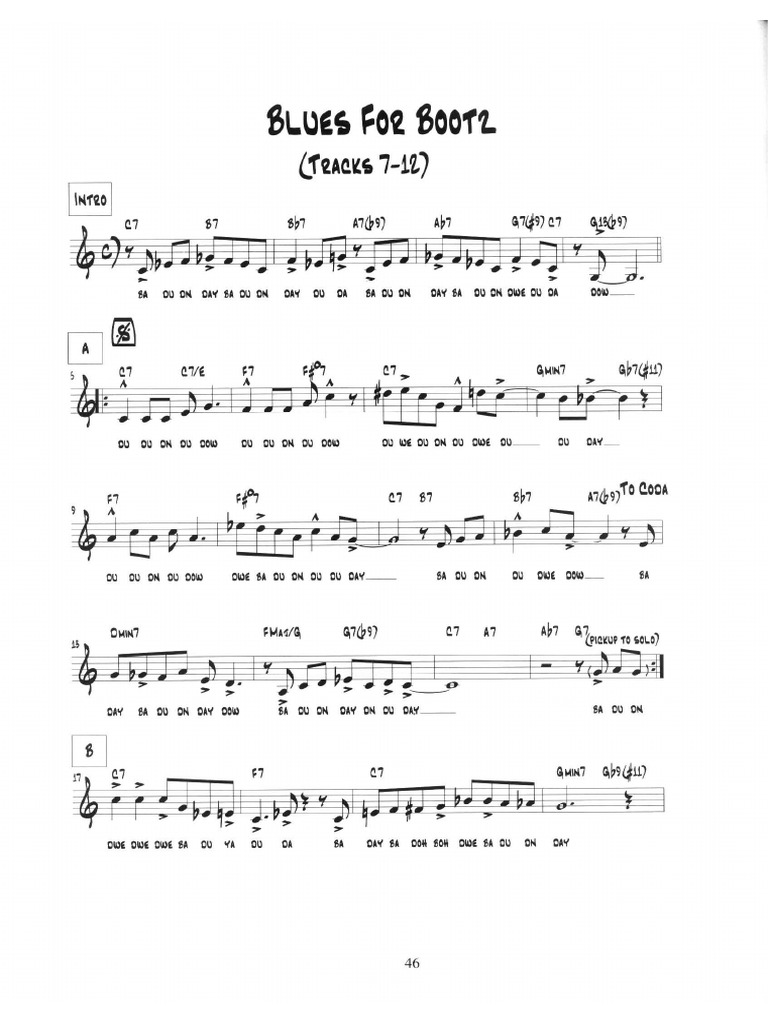 Bob Stoloff - Blues For Bootz | PDF