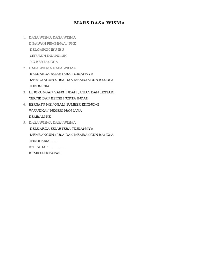 Mars Dasa Wisma | PDF
