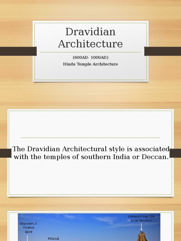 Dravidian Architecture: (600AD-1000AD) Hindu Temple Architecture | PDF ...